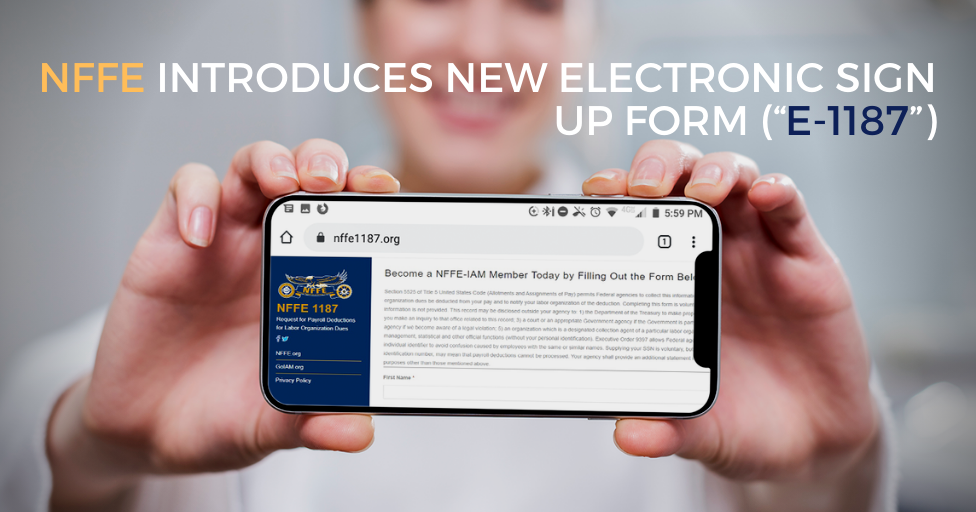 NFFE Introduces New E-Form for 24/7 Sign Up of Members